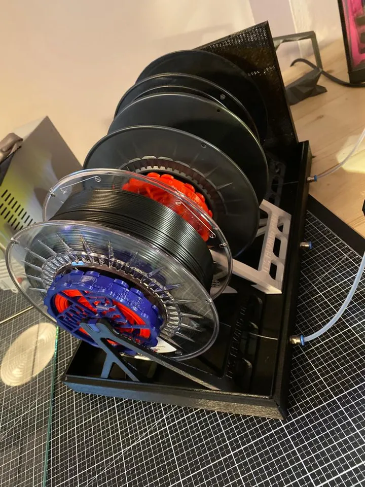 Filament Dry Spool Rewind Box for MMU +(Remix) by M_Key | Download free ...