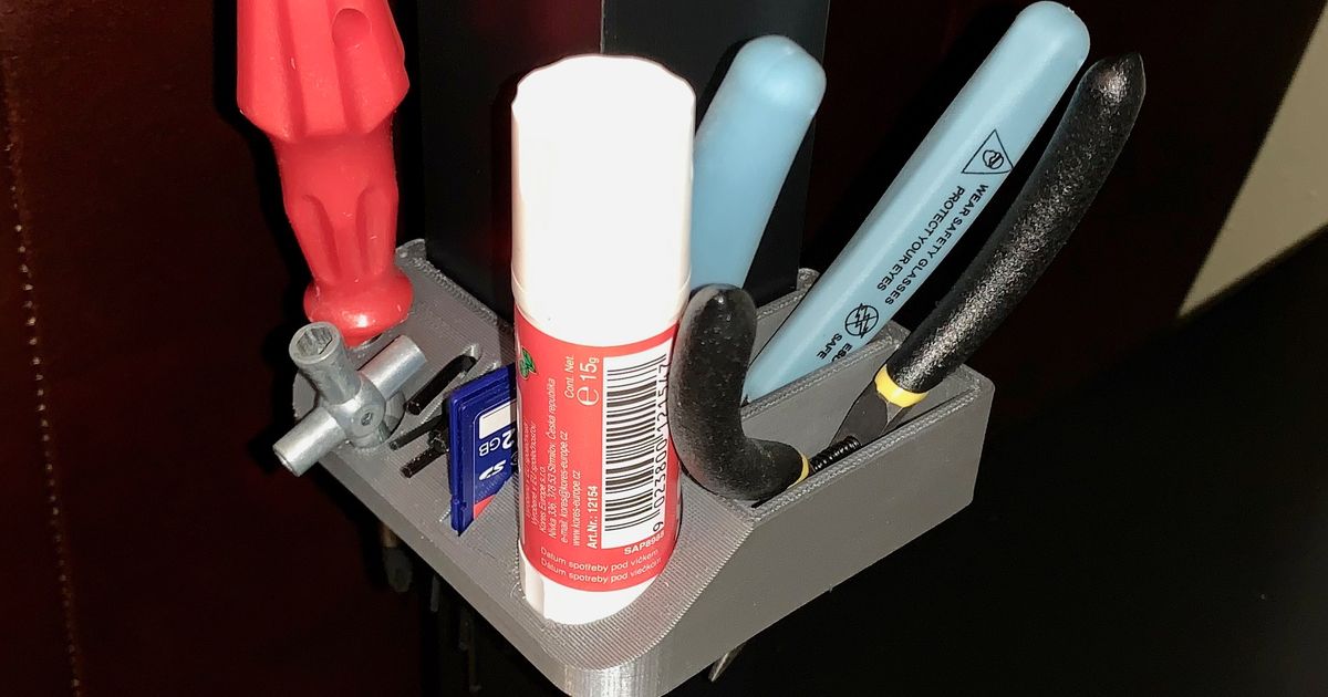 Clip-On Tool Caddy for Ikea Lack Enclosure by Forker45 | Download free ...