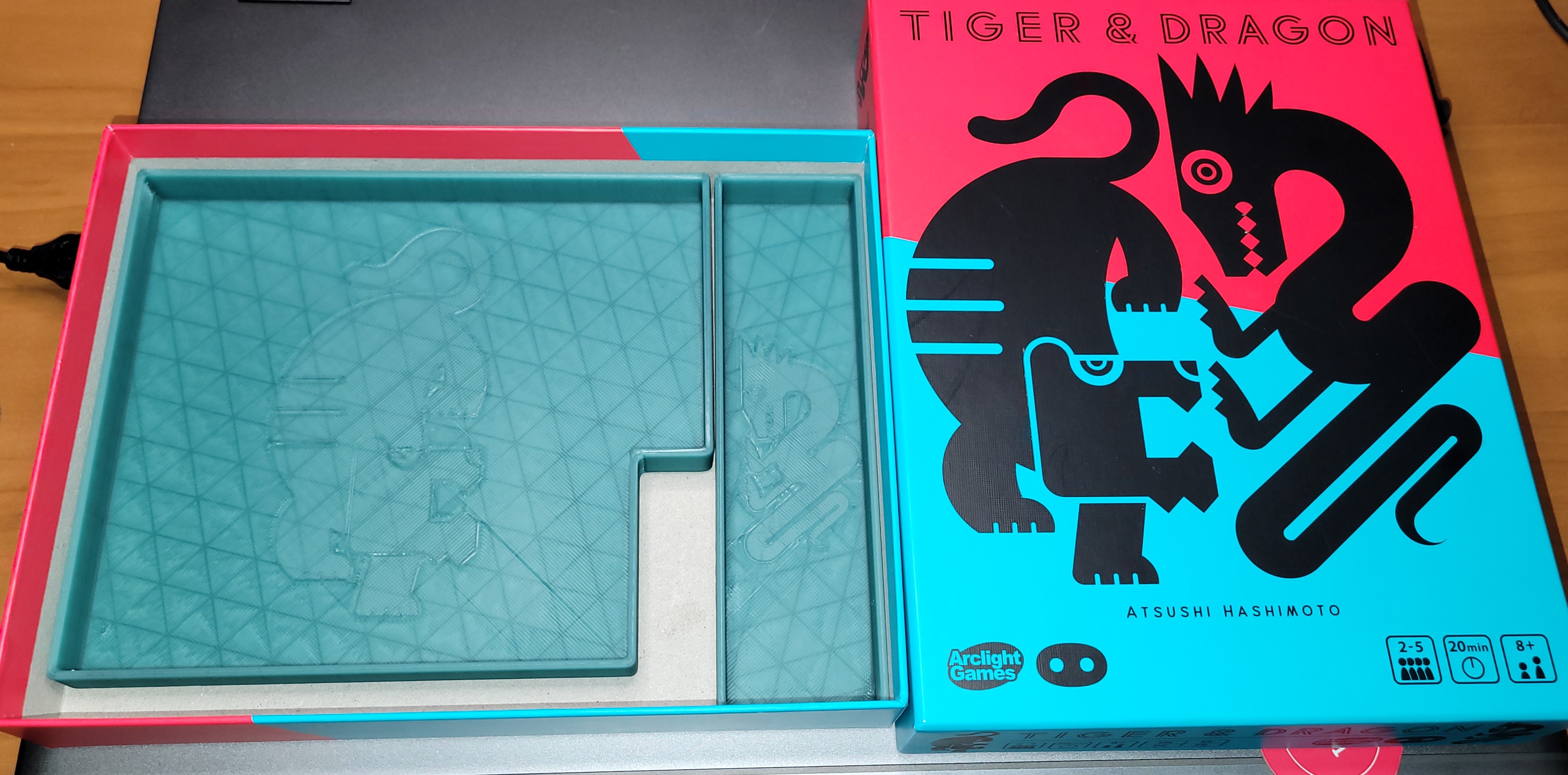 Tiger and Dragon Game Organizer by Dimbulb | Download free STL model | Printables.com