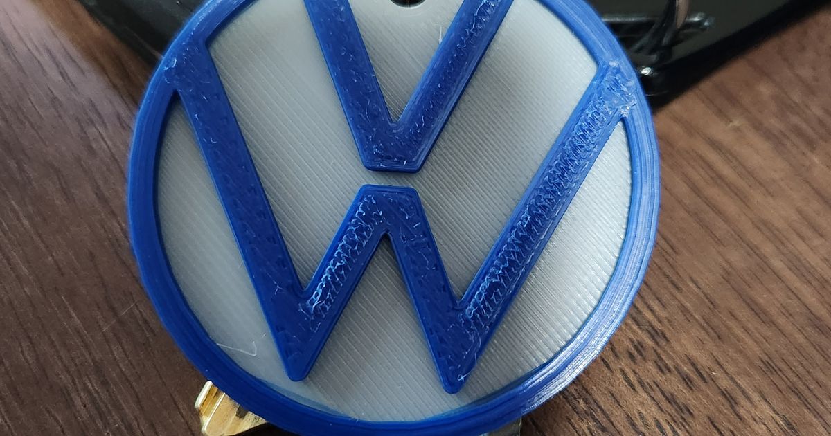 Volkswagen (VW) Logo Keychain by John Medina | Download free STL model ...