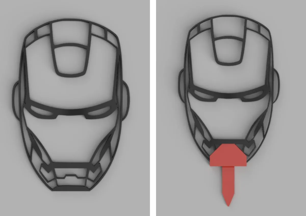 Iron Man Template Mask