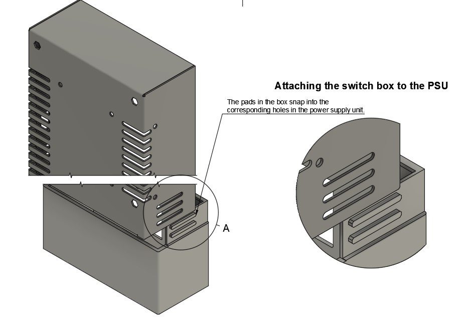 PSU Mount Kit by Michele Ottone | Download free STL model | Printables.com