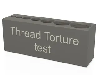 Thread Tolerance Torture test by SolarSailor | Download free STL model ...