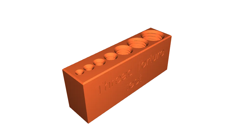 Thread Tolerance Torture test by SolarSailor | Download free STL model ...