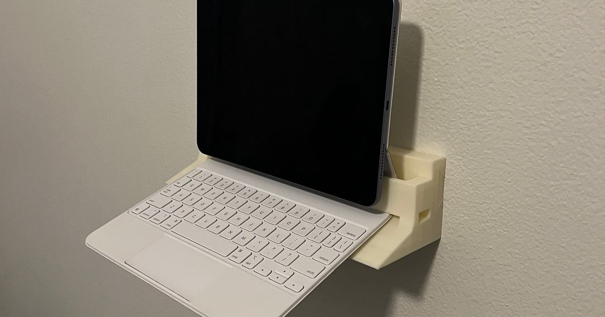 Removable Magic Keyboard Mount by UpstartBurrito | Download free STL ...