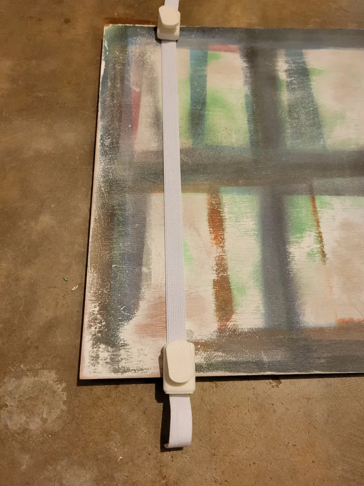 elastic holder for drawing board by werb | Download free STL model ...