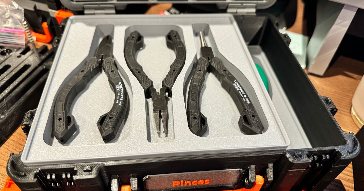Gridfinity - Engineer Pliers Bins by netpaq | Download free STL model ...