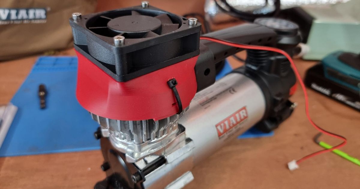 Viair 88P Compressor fan funnel by Olivier | Download free STL model ...