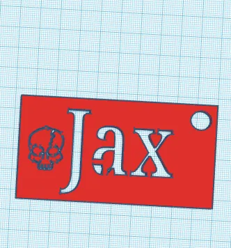 Jax Name tag by David Logger | Download free STL model | Printables.com