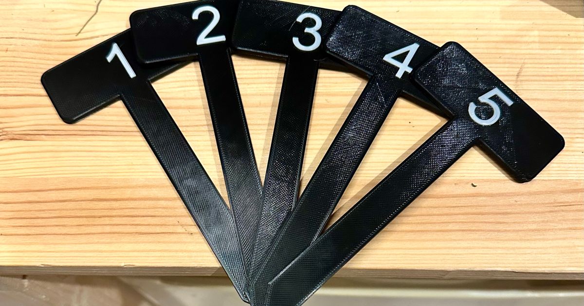 Number signs by Erlend | Download free STL model | Printables.com