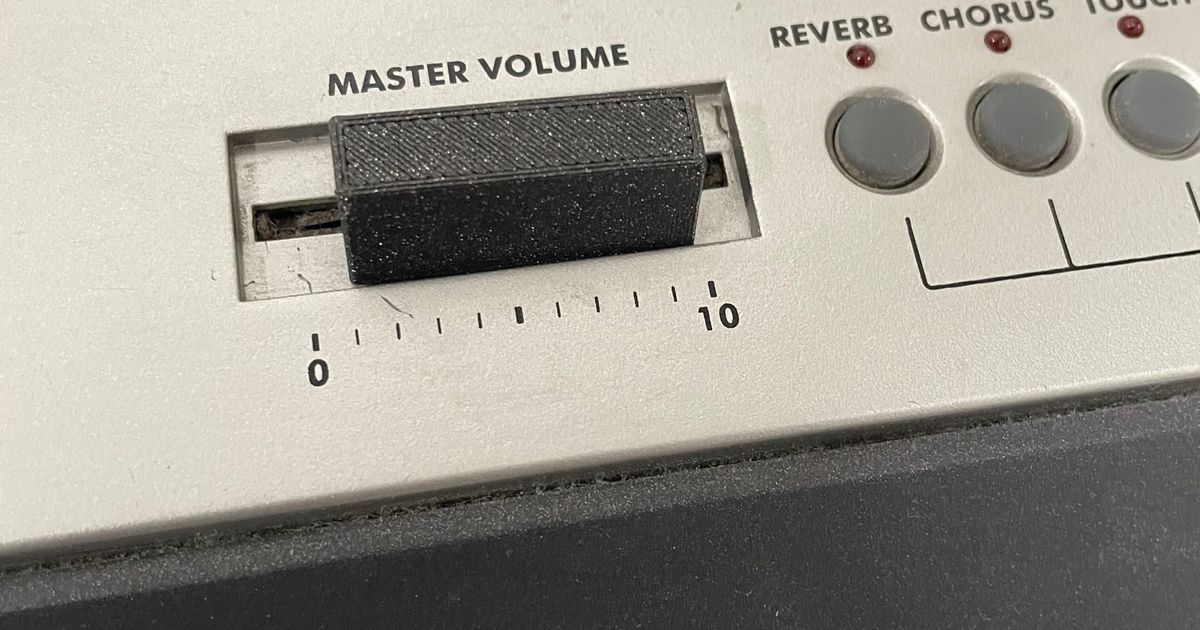 Volume limiting piano volume slider by sambart | Download free STL ...