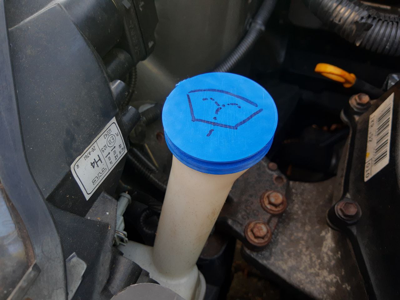 Washer fluid cap 51mm / 2" by Ghostbird | Download free STL model ...