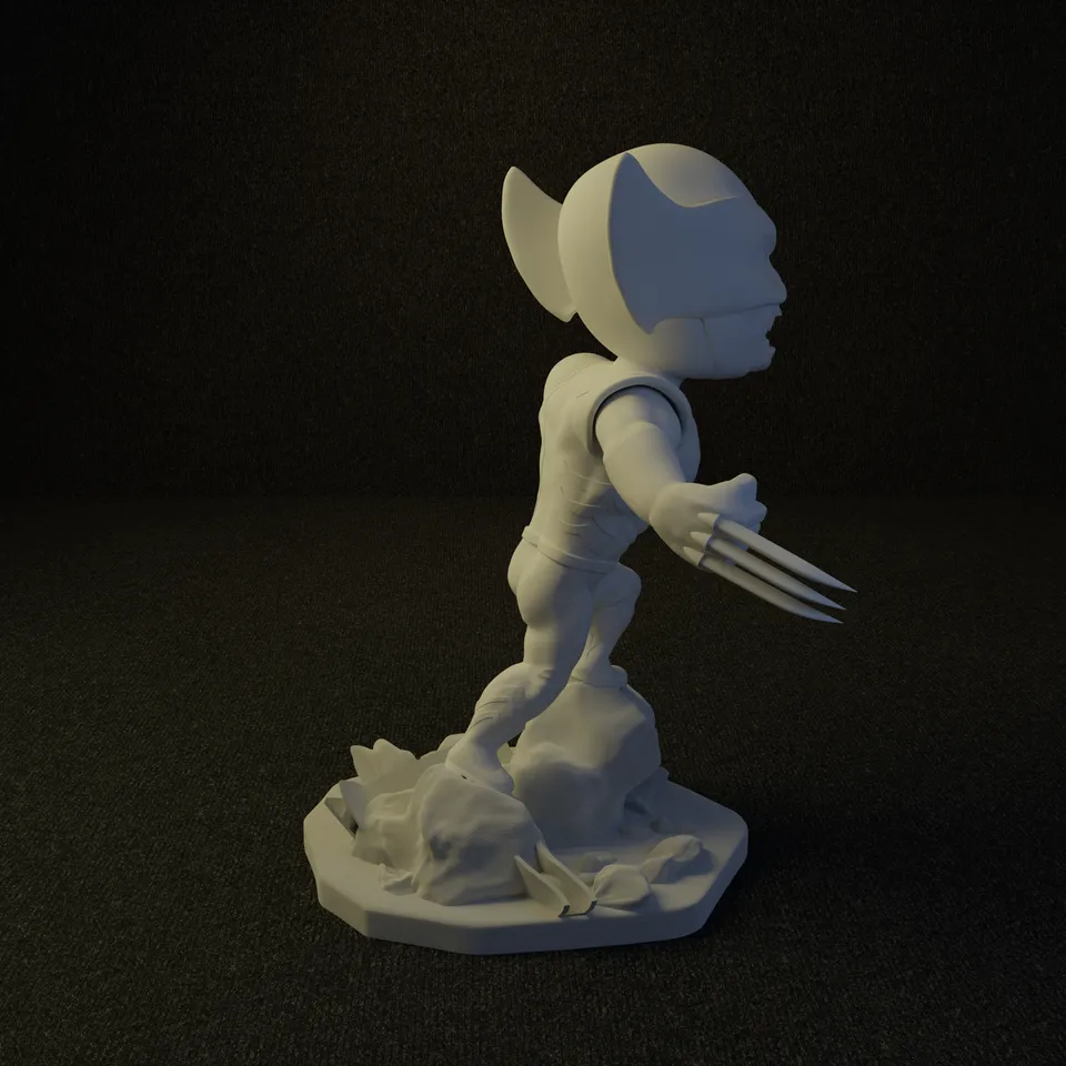 Chibi Wolverine by FunserviceStl | Download free STL model | Printables.com