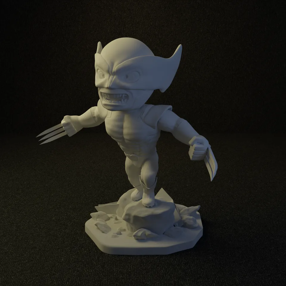 Chibi Wolverine by FunserviceStl | Download free STL model | Printables.com