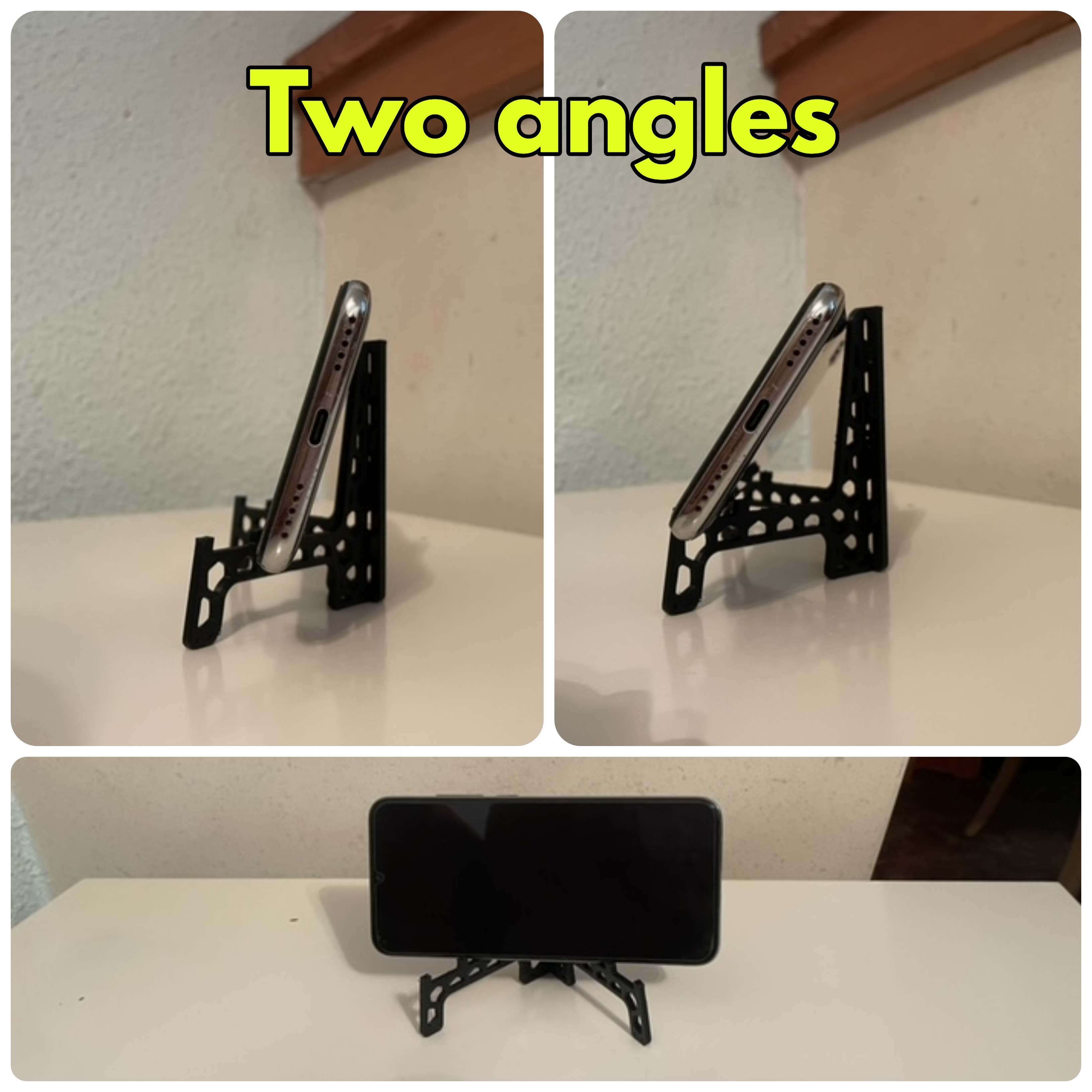 Small Mountable Phone Stand by Antonio Conesa | Download free STL model ...