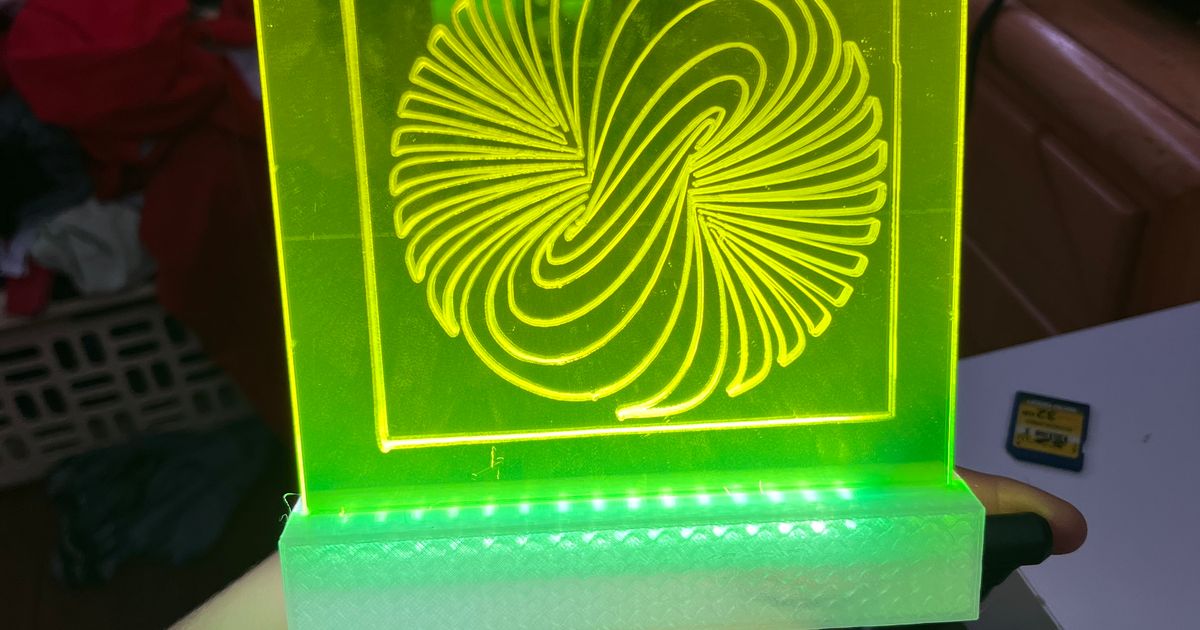 LED holder for 6X6 Acrylic by Eli1234 | Download free STL model ...