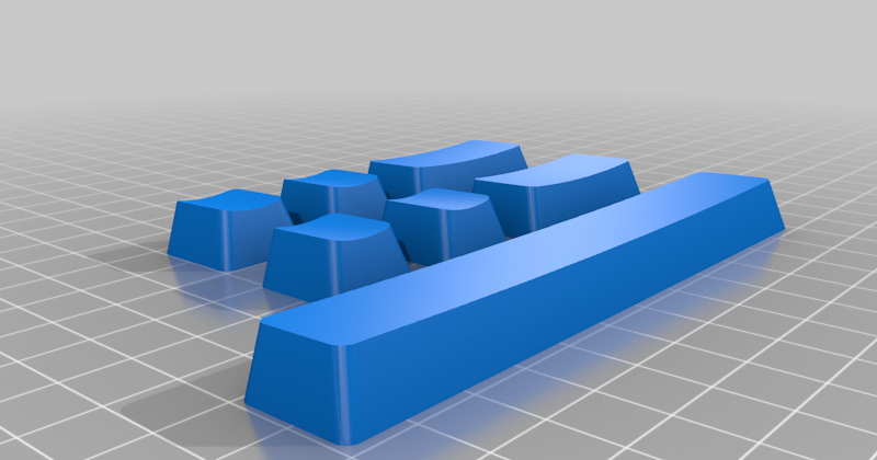 Key board replacement keys by poppydovedesign | Download free STL model ...