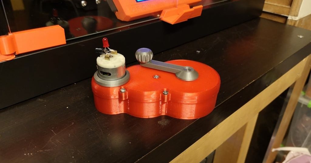 Hand cranked generator von Pontus K | Kostenloses STL-Modell ...