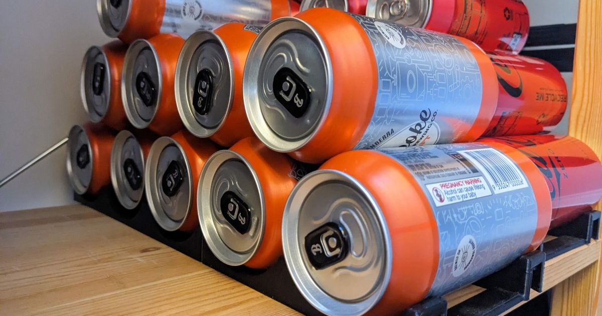 Interlocking Modular Cola/Beer/Soda Can Stand by sstteevvee | Download ...