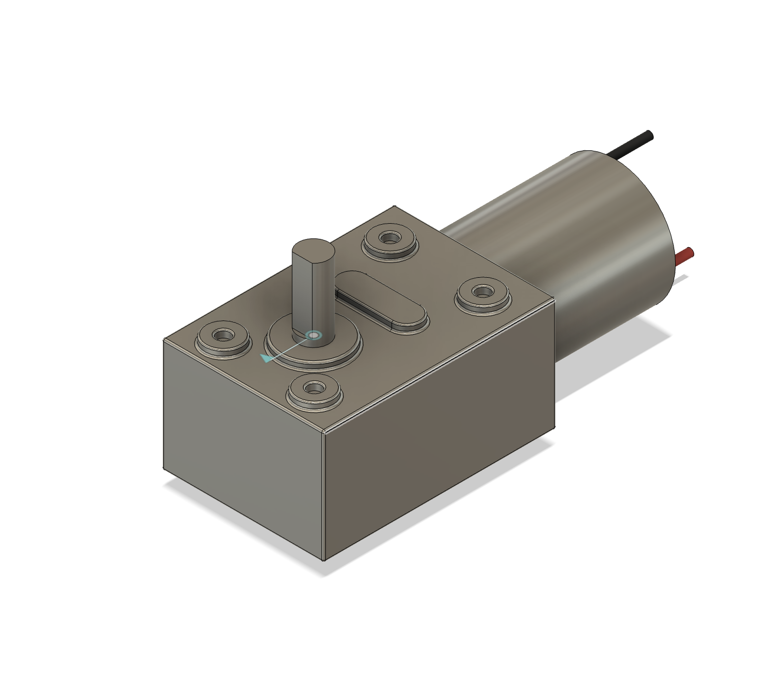 12V DC motor with gearbox - DC12V66RPM by nicosandller | Download free ...