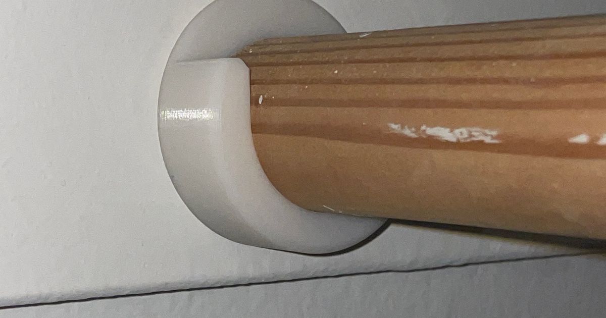 Closet Rod End Support / Bracket by Eric Sohng | Download free STL ...