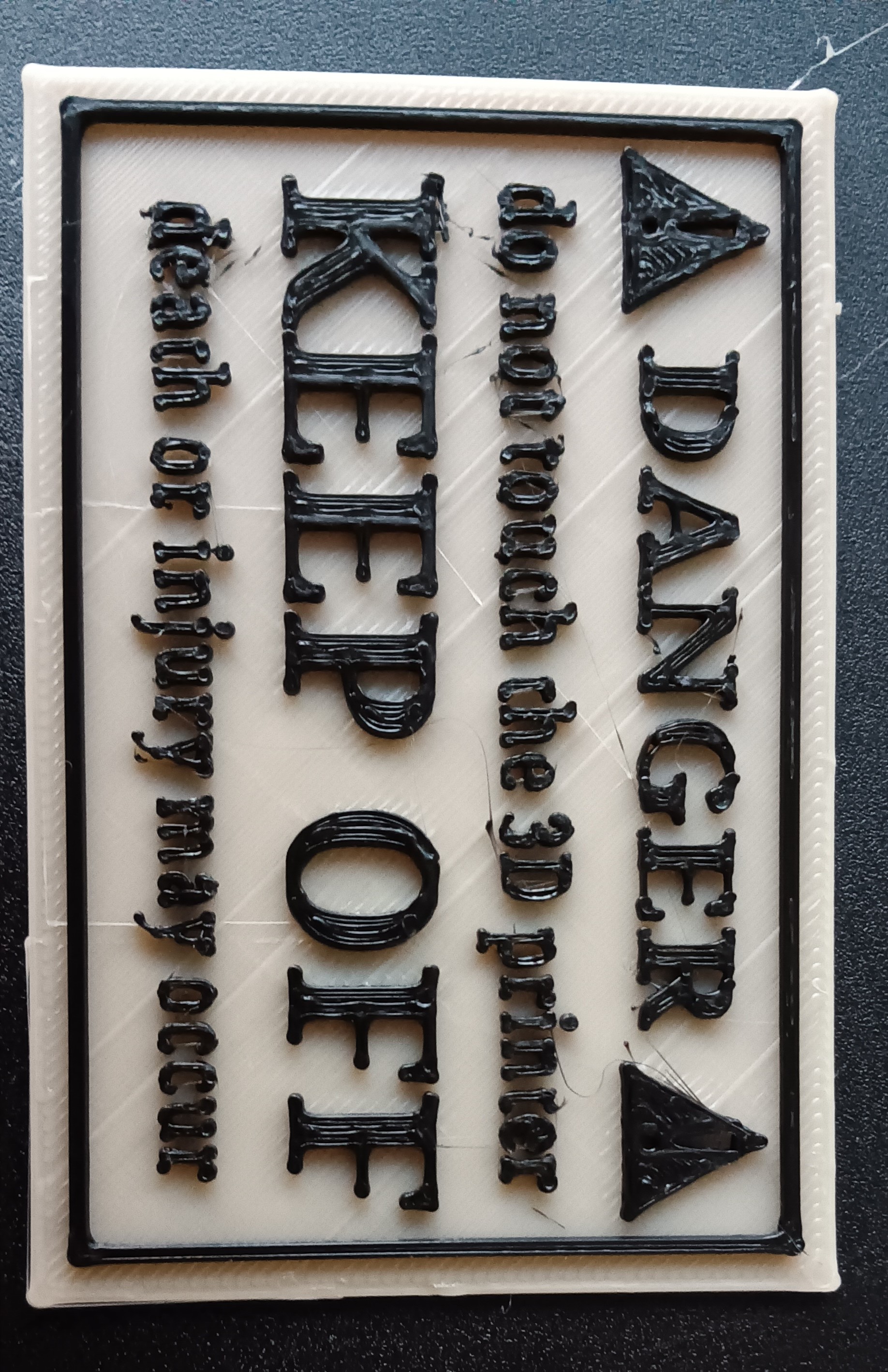 funny/scary 3D printer sign by runningturtle08 | Download free STL ...