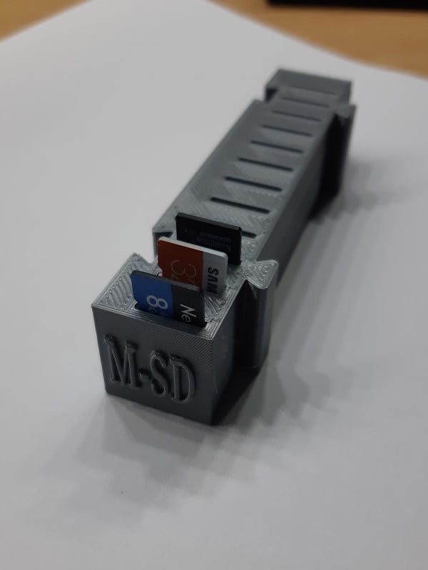 Modular Micro SD-card holder by Scofan | Download free STL model ...