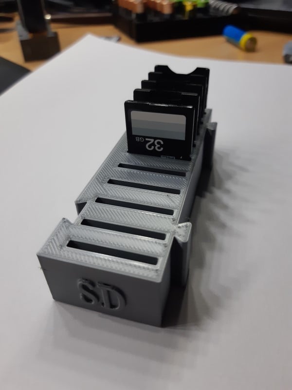 Modular SD-card holder by Scofan | Download free STL model | Printables.com