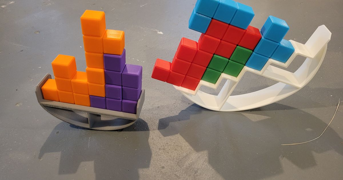 Tetris Balance Game Base by Crafter64 | Download free STL model | Printables.com