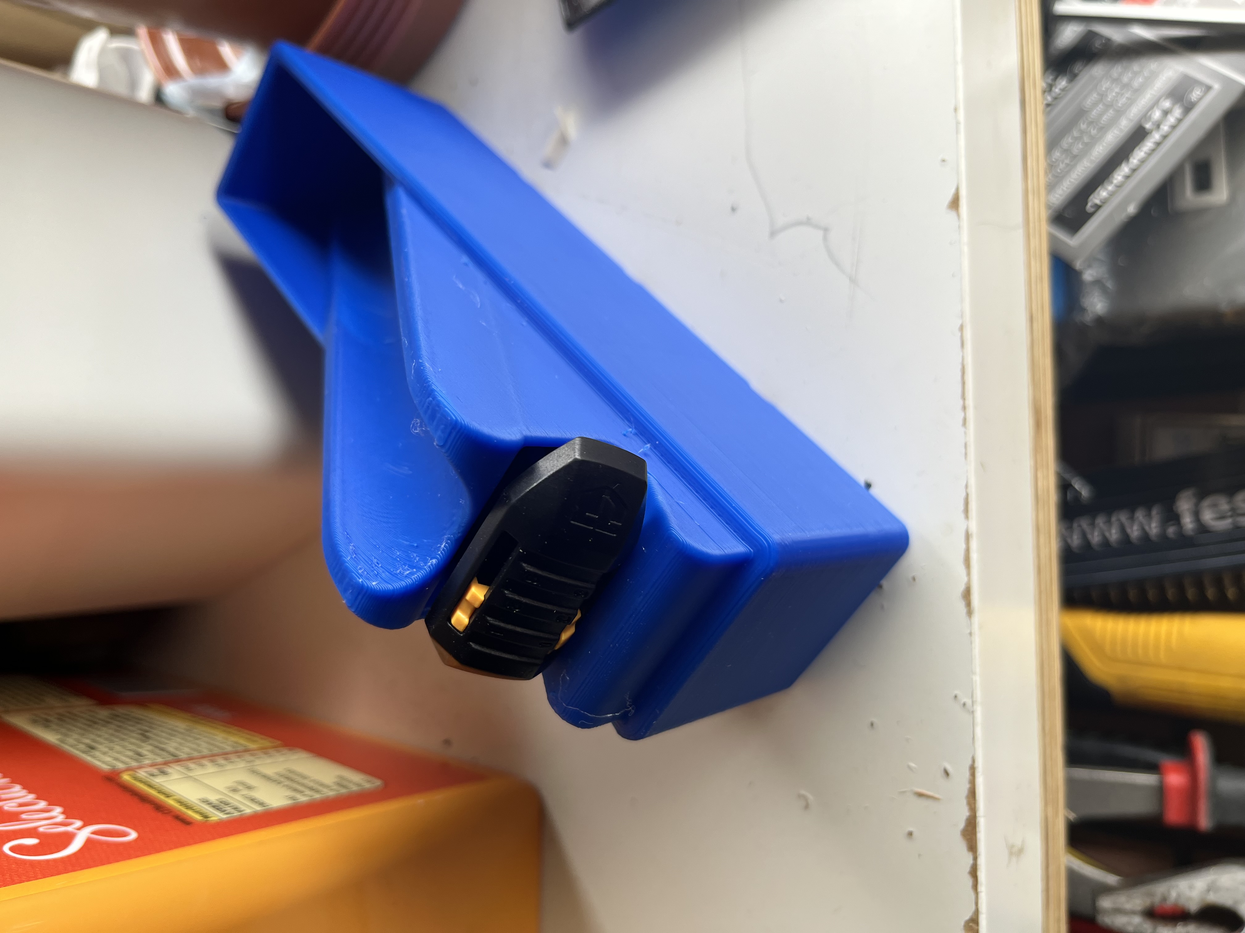 Gridfinity Utility Knife holder v2 (with added storage, i.e. a hole) by ...
