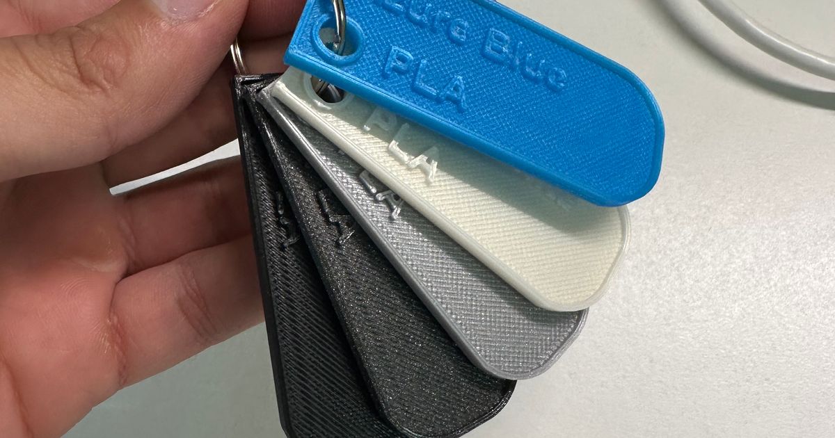 Filament sample TAG - Editable by Jenda Sklenář | Download free STL ...