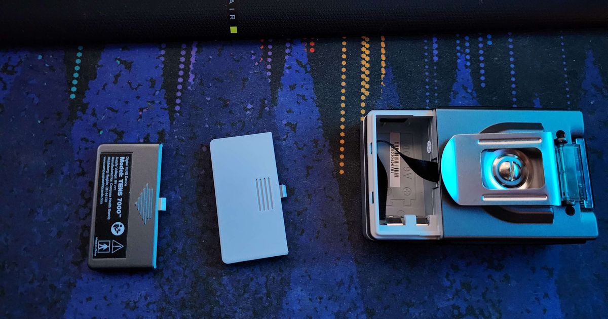 Tens 7000 Battery cover by Cooper | Download free STL model ...