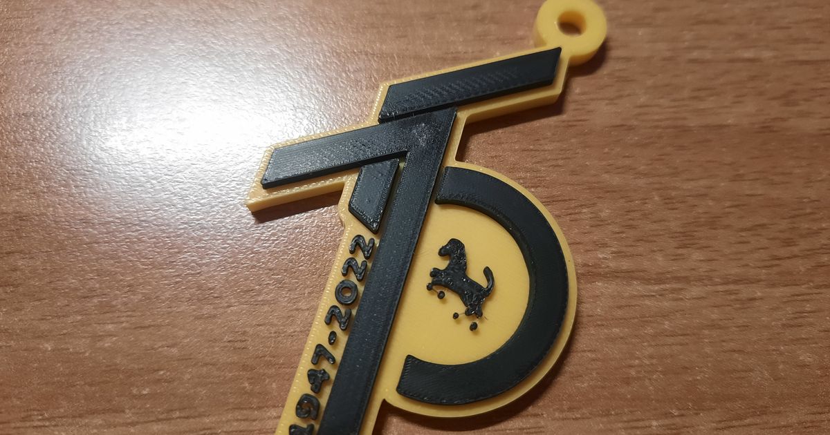 75th anniversary of Ferrari - Keychain logo por Luke-Leek-98 ...