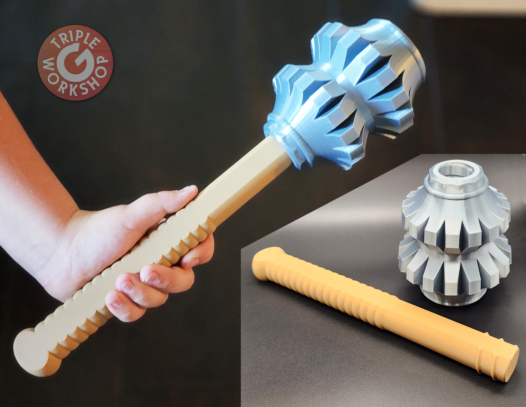 Medieval Mace Back Scratcher - No Supports by Triple G Workshop ...