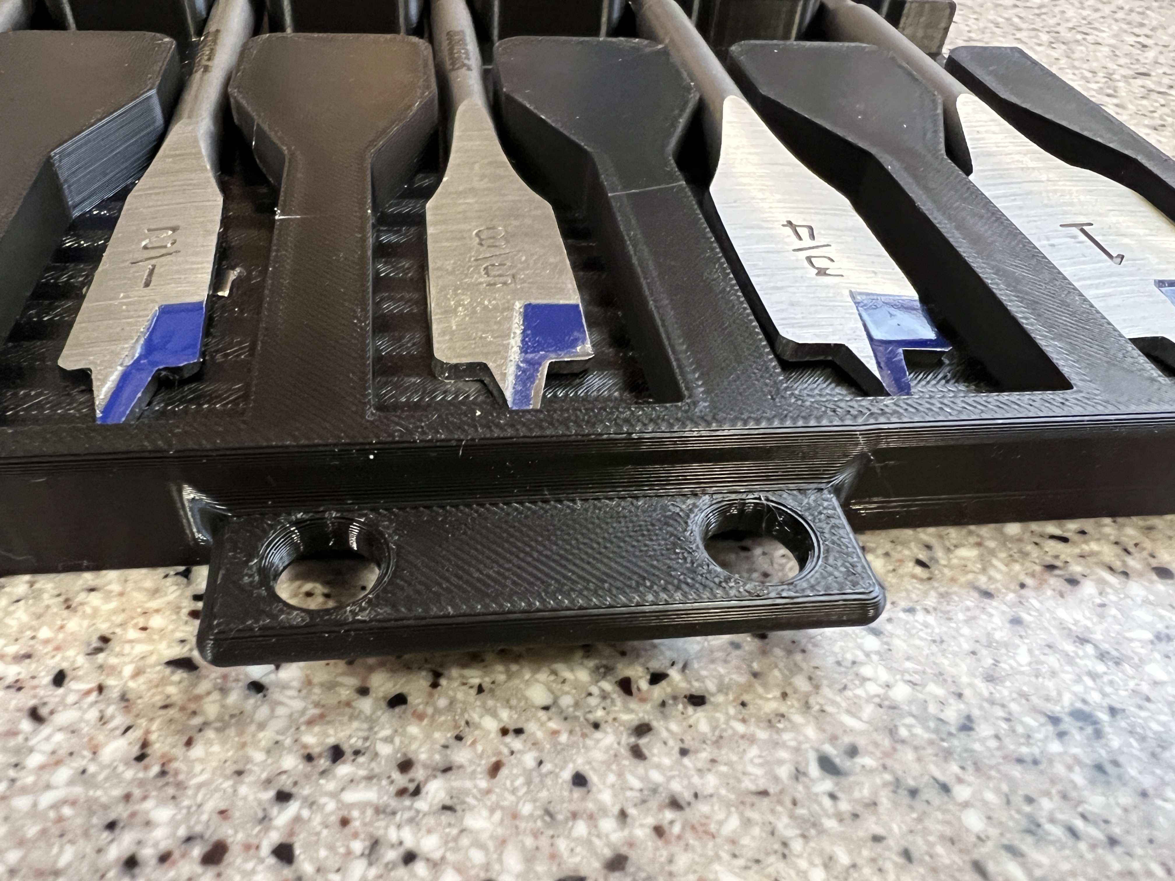 Spade Drill Bit Storage Box by arleegee | Download free STL model ...