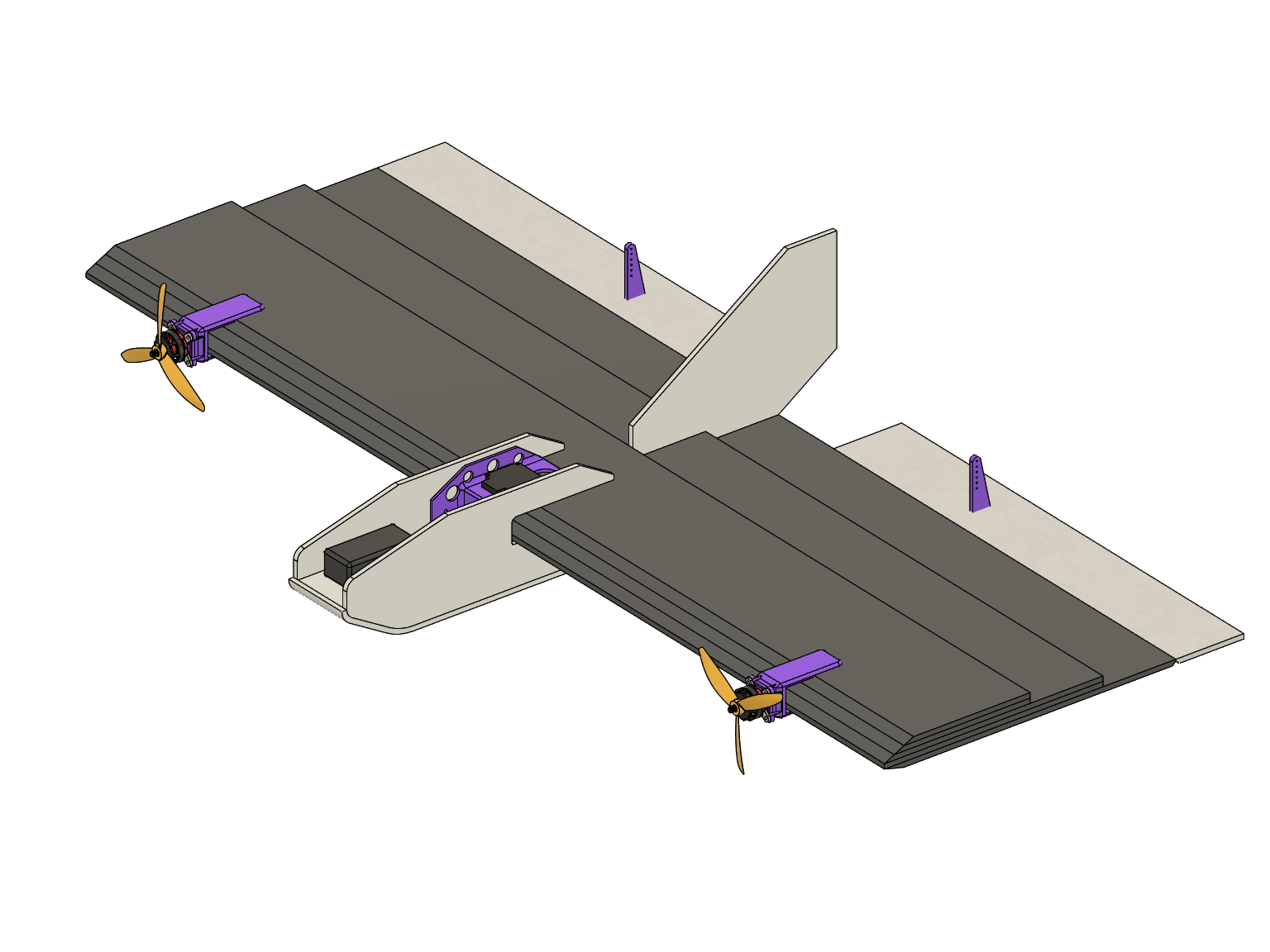 RC Plane (Ardupilot Flying Plank / Flying Wing) by Basement Creations ...