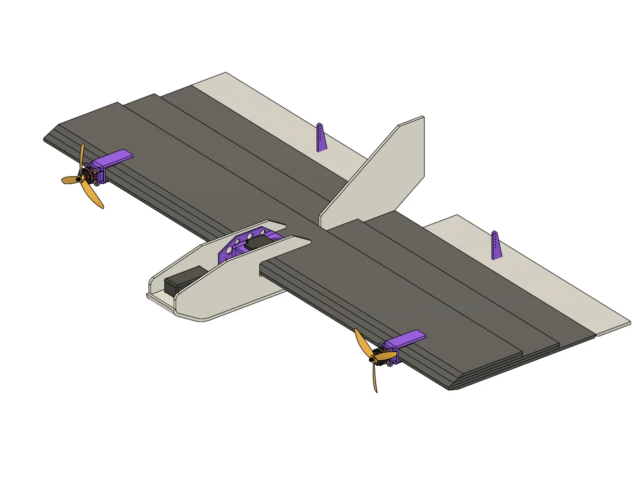 RC Plane (Ardupilot Flying Plank / Flying Wing) by Basement Creations ...