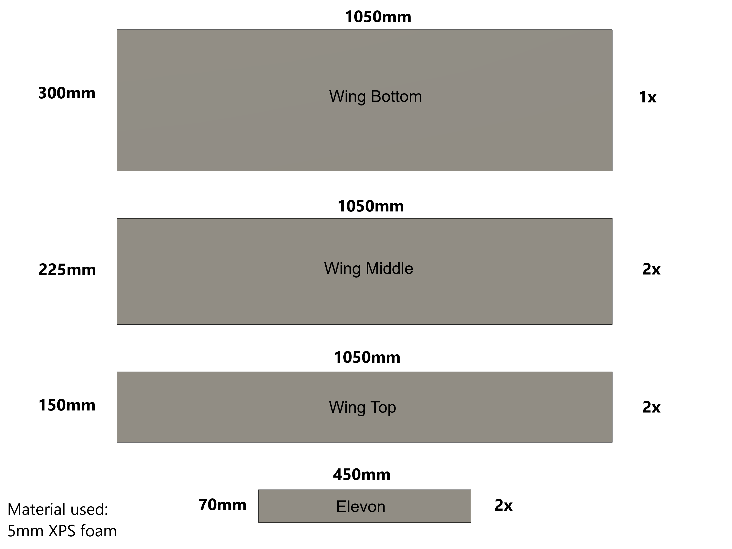RC Plane (Ardupilot Flying Plank / Flying Wing) by Basement Creations ...