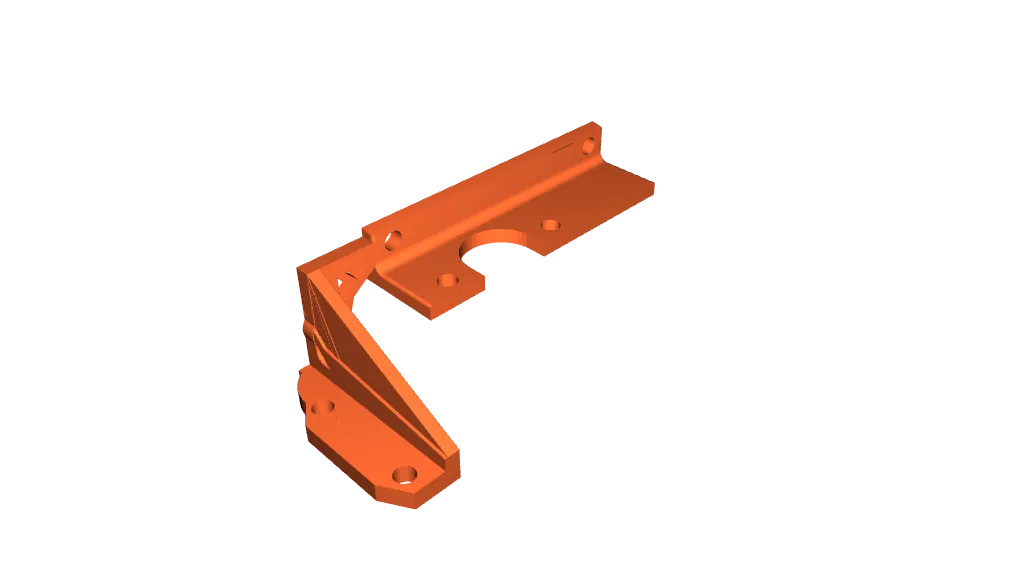 CR-10 Smart BL touch mount (Added spacing for cr 10 smart hotend duct ...