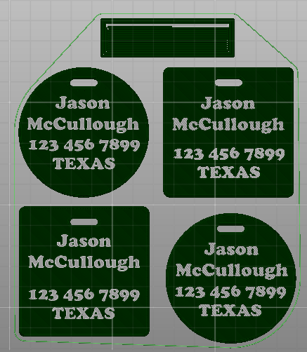 Travel Bag Tag by Jason McCullough | Download free STL model ...