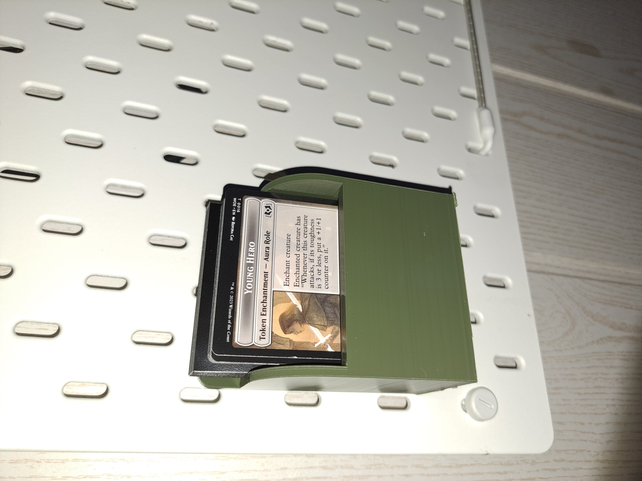 MTG magic card or sleeve holder for ikea skadis by RomanSigrist ...