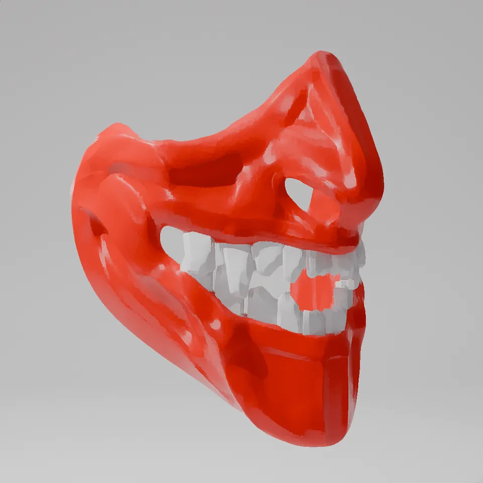 oni mask #4 by b41dur | Download free STL model | Printables.com