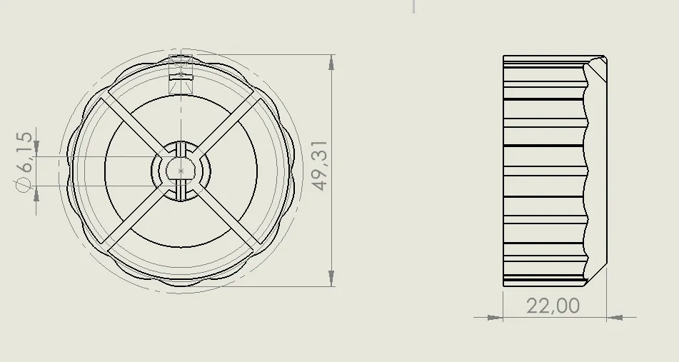Volume knob for KENWOOD by Hristiyan Hristov | Download free STL model ...