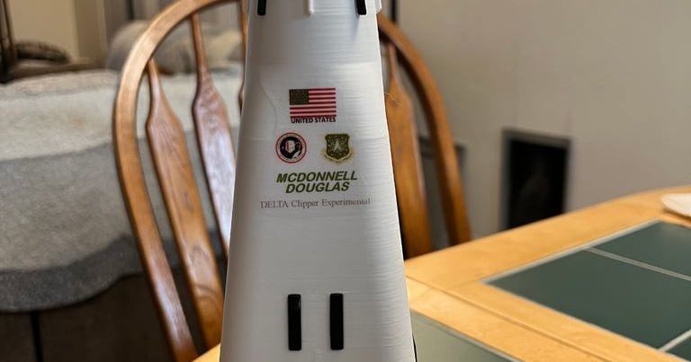 13.7 inch DC-X, Delta Clipper by Dale | Download free STL model ...