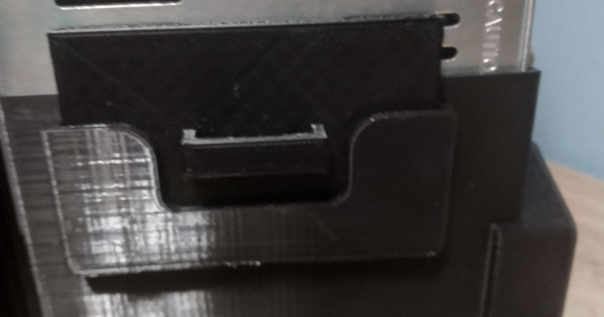 Psu Cover With Holder For Lcd Cover By Tomáš Ondráček Download Free Stl Model