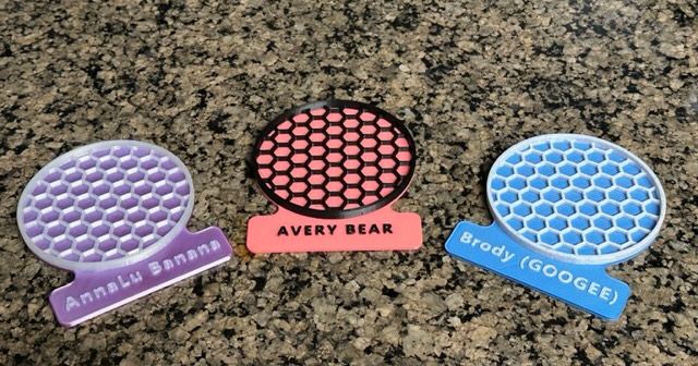 Coaster with customizable name by BigB3D | Download free STL model ...