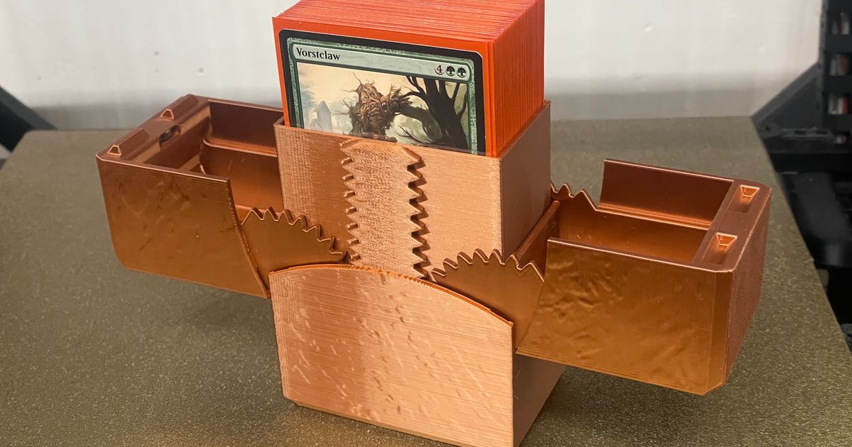 60 Card Geared Deck Box With Magnetic Latch (No Texture) by Martin_au ...