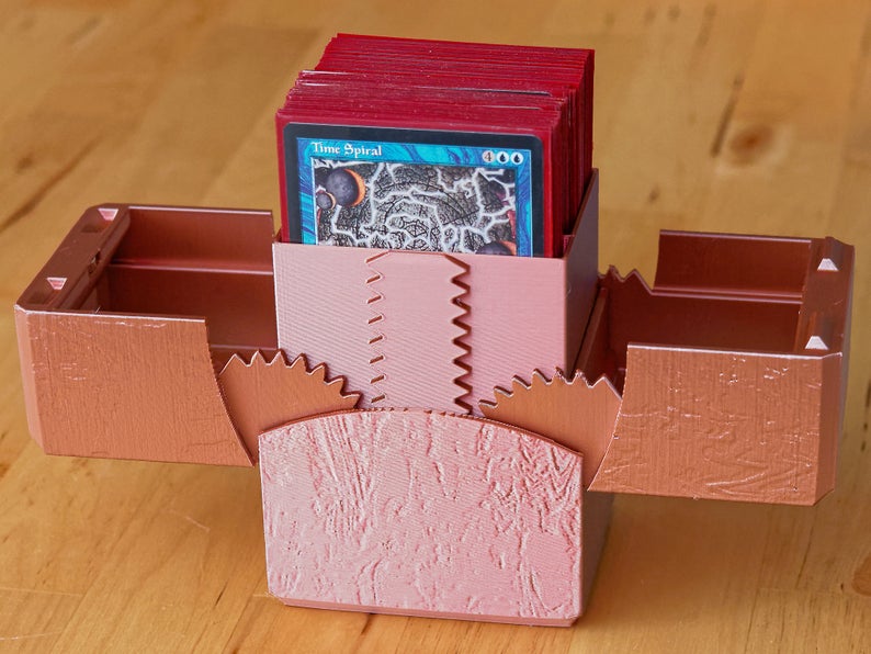 60 Card + Sideboard Geared Deck Box With Magnetic Latch by Martin_au ...