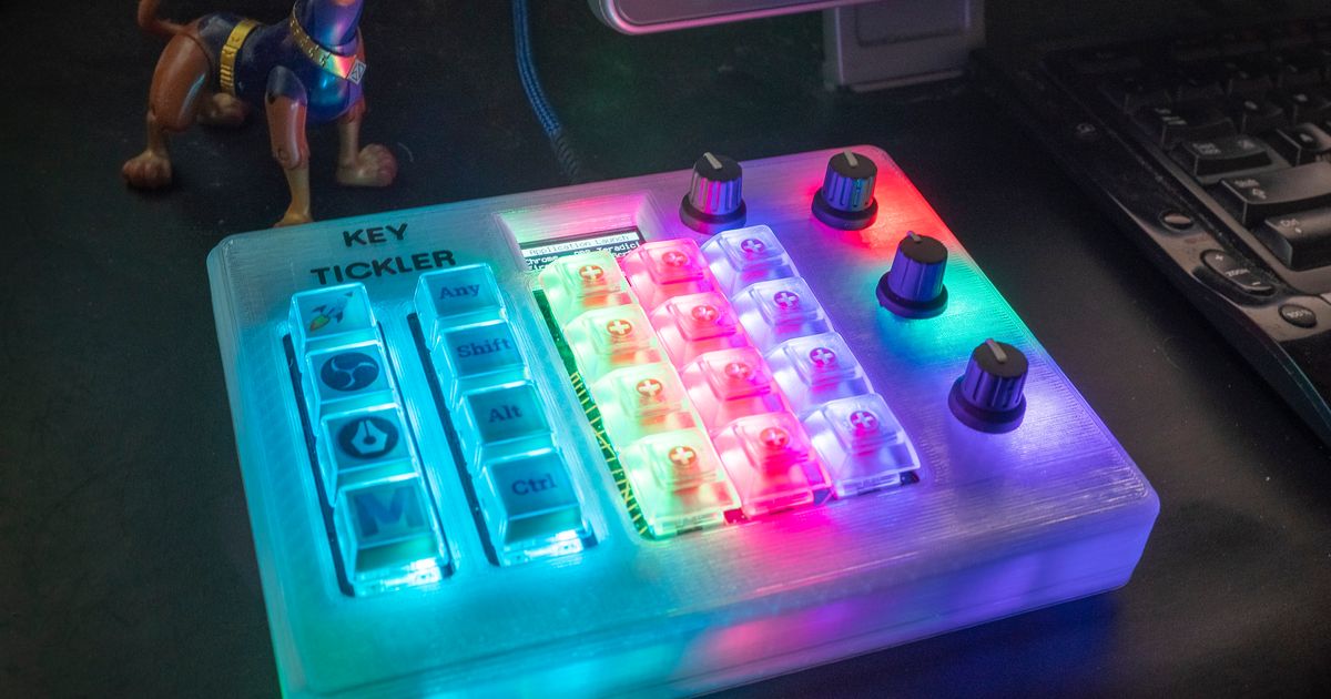 Key Tickler Adafruit MacroPad by jdireen | Download free STL model ...