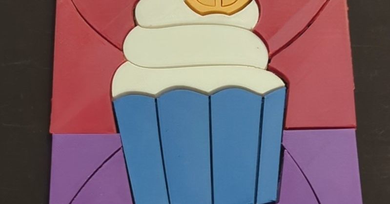 Print-by-color Cupcake by Leon Evans | Download free STL model | Printables.com